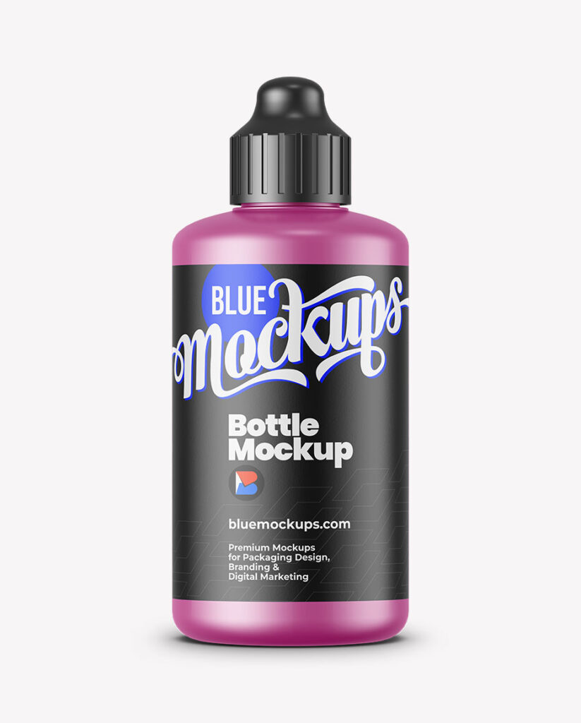Plastic Bottle Mockup | Matte – Blue Mockups