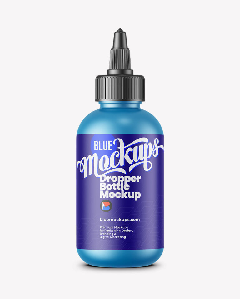Plastic Bottle Mockup | Matte – Blue Mockups