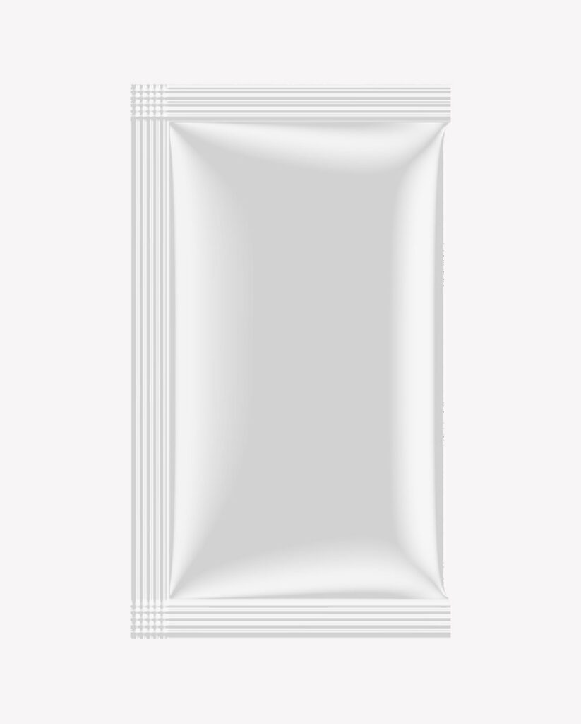 Sachet Mockup | Glossy – Blue Mockups