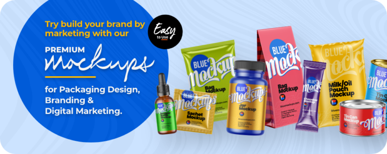 Premium Mockups – Designed For Marketing – Blue Mockups