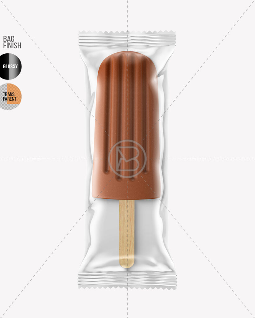 Ice Cream Bar Package Mockup | Chocobar – Blue Mockups