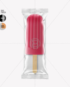 Ice Cream Bar Package Mockup | Raspberry Dolly – Blue Mockups
