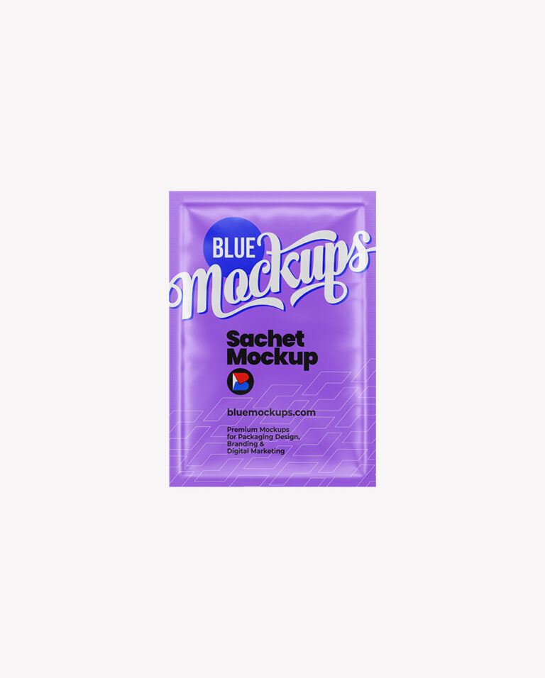 Sachet Mockup – Blue Mockups