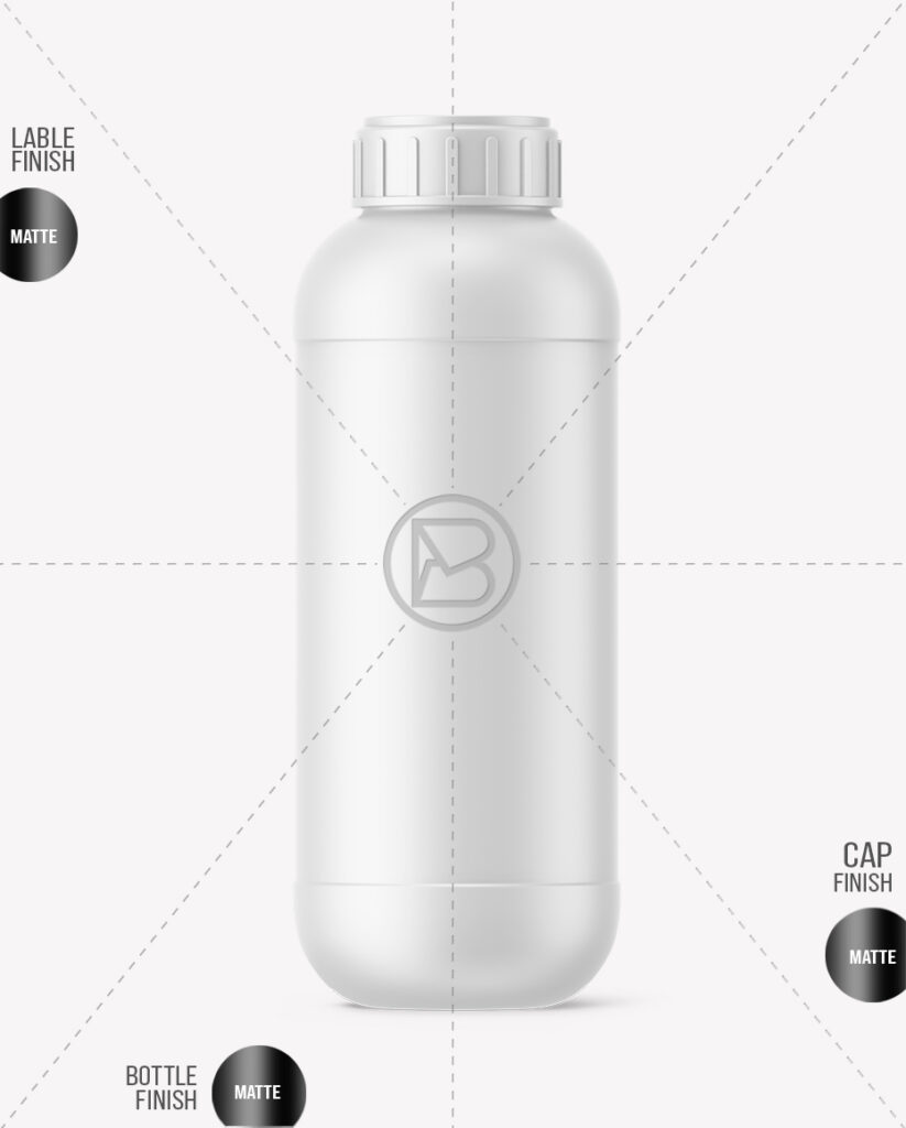 Fertilizer Bottle Mockup | 1000ml – Blue Mockups