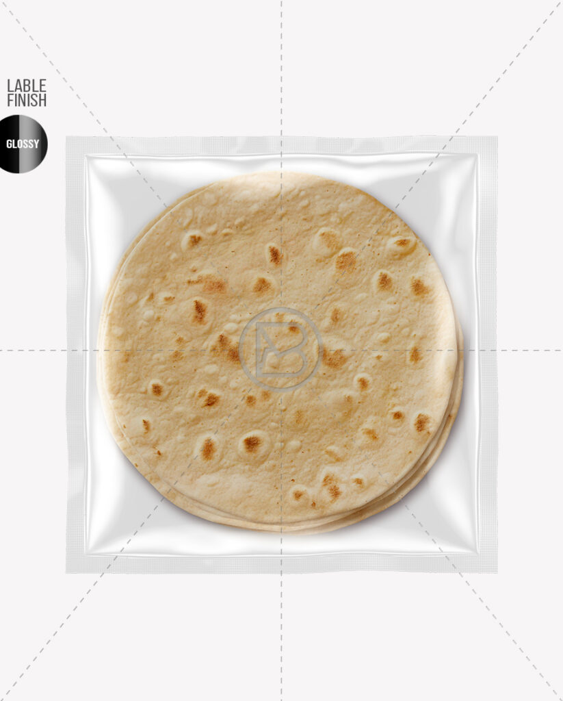 Tortilla Packaging Mockup | Glossy – Blue Mockups
